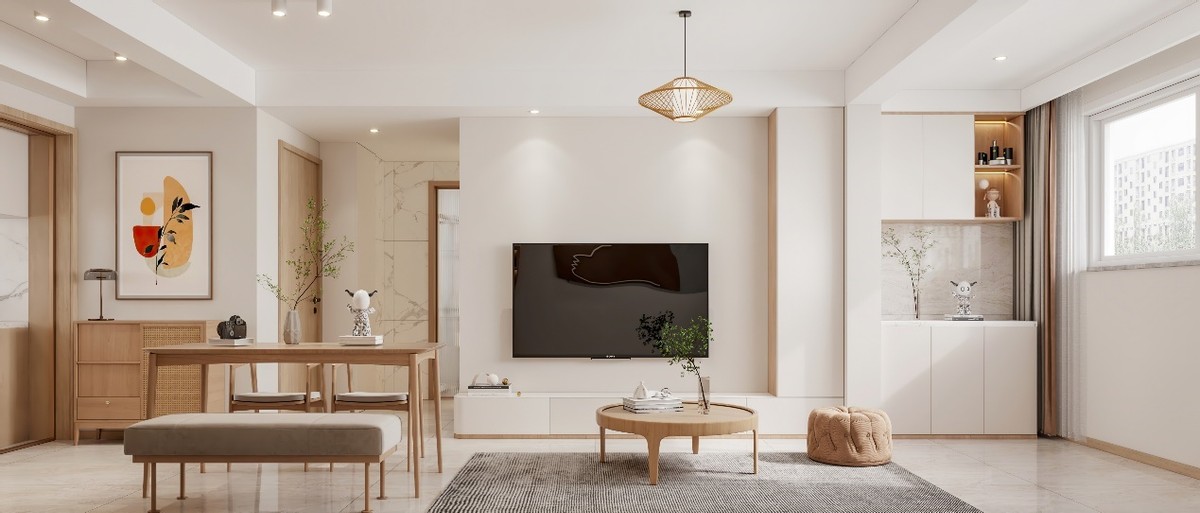 100 square meters house decoration, simple and natural - iNEWS