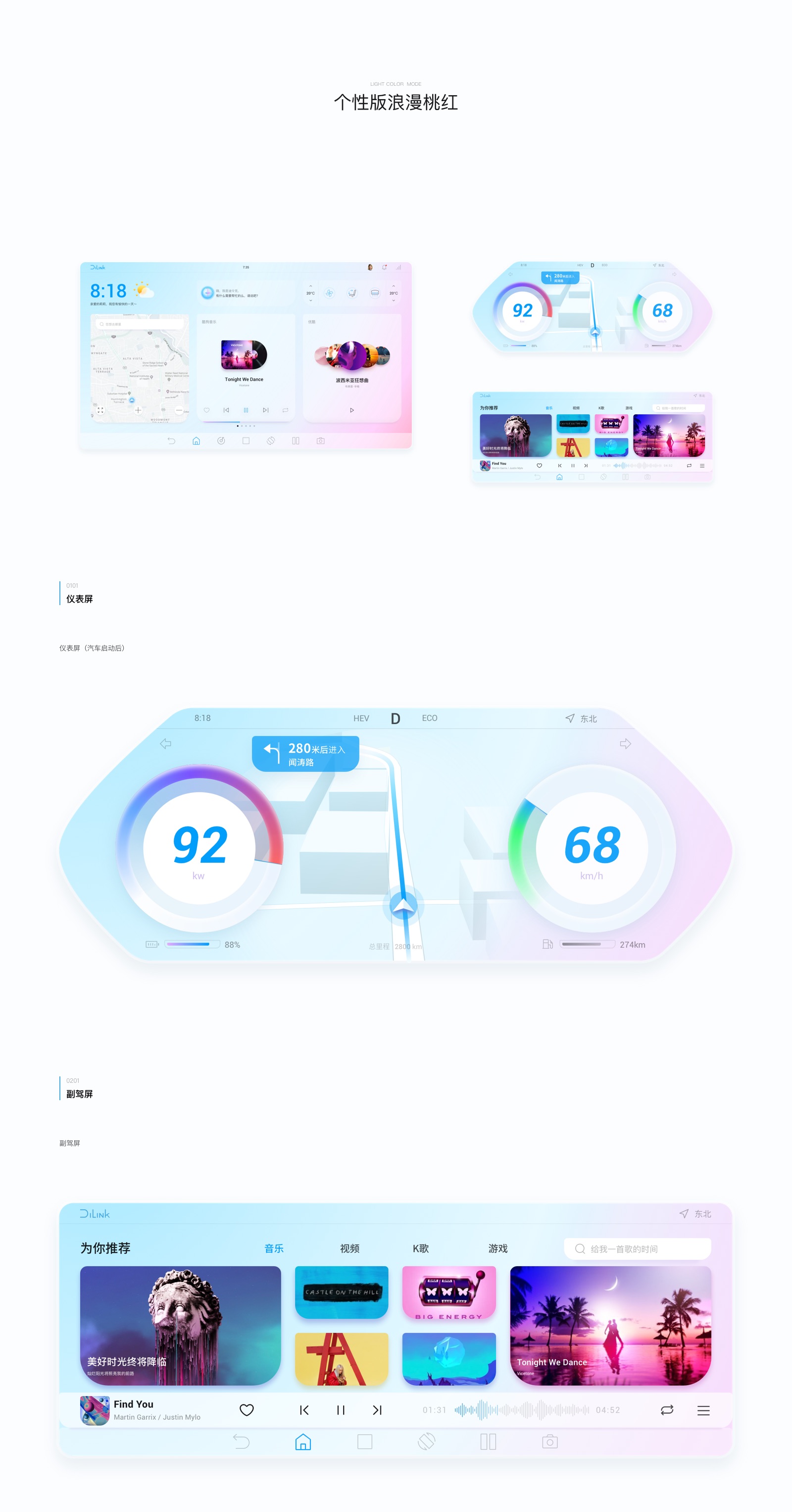 BYD Smart Cockpit UI Creative Design - Personalized Theme - iNEWS