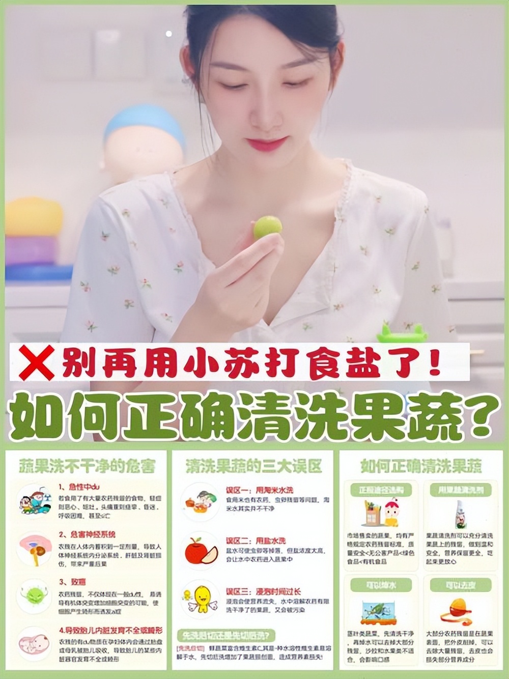 Do you still wash vegetables with table salt? After reading the article ...