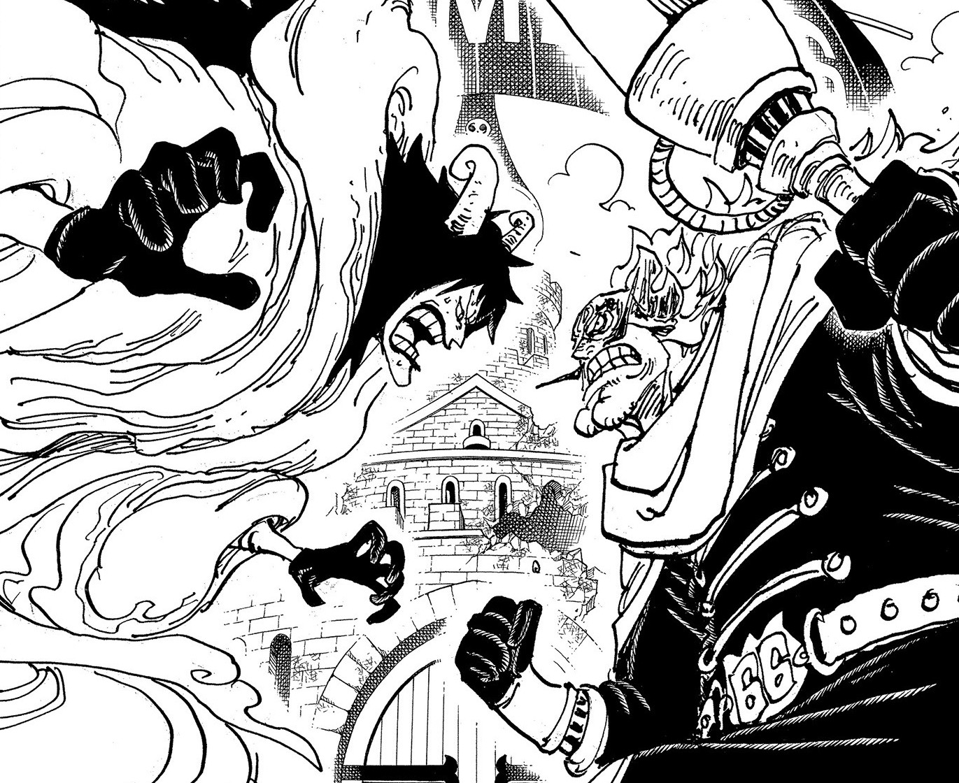 One Piece 1068: Gaji and Caesar reconcile, Zhan Momomaru takes Seraphim to fight CP0, and the ...