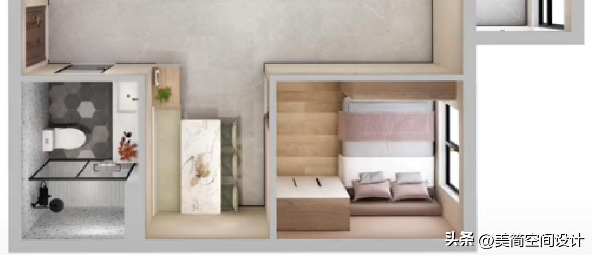 Conventional 52 square meters one-bedroom, use the space to change the ...