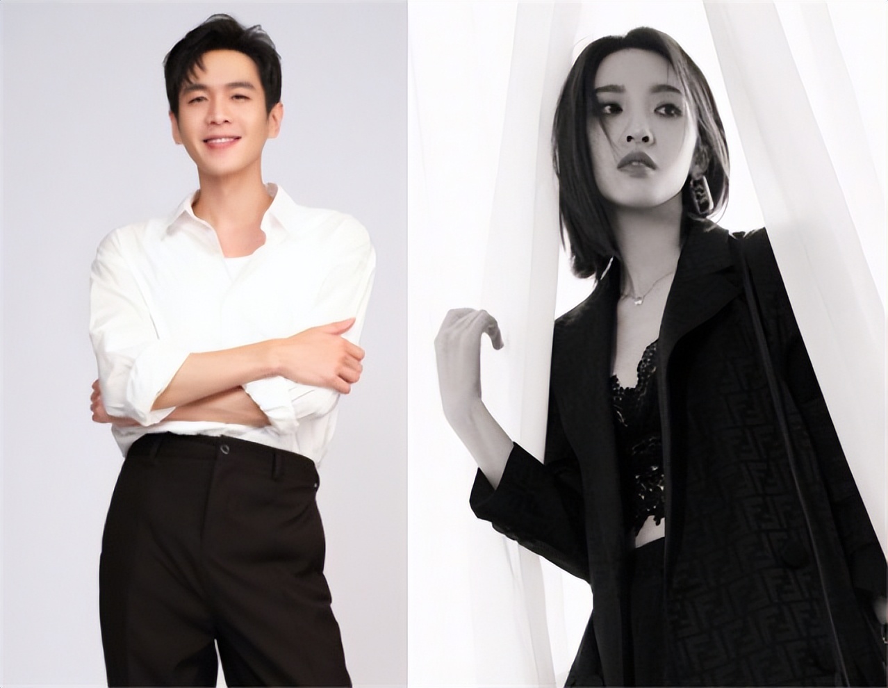 Tang Yixin and his wife walk the baby together, Zhang Ruoyun holds the ...