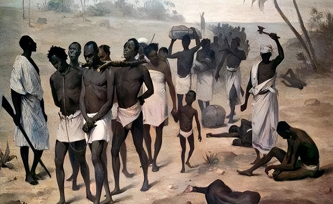 The tragic African slaves: the men were locked in the bottom of the ...