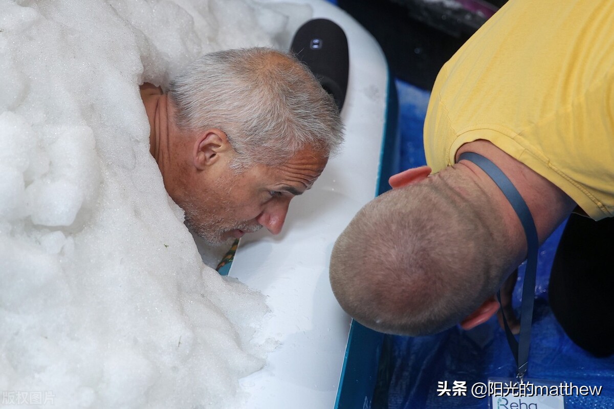 Poland: Man tries to break Guinness World Record for longest full body ...