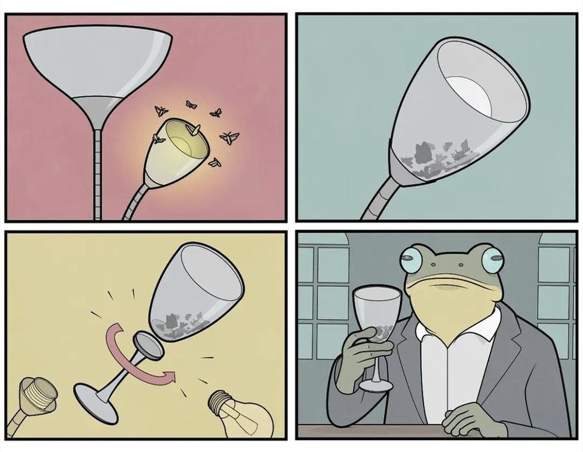 Small comics with peculiar angles are not only very interesting, but ...