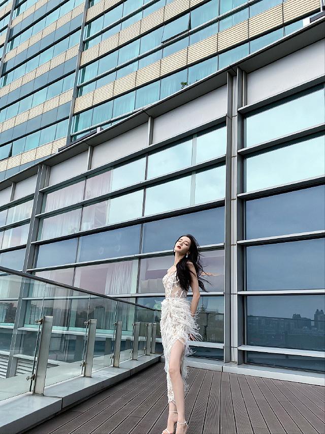 Dilraba Di Lieba showed off her long legs in a cut-out bodysuit ...