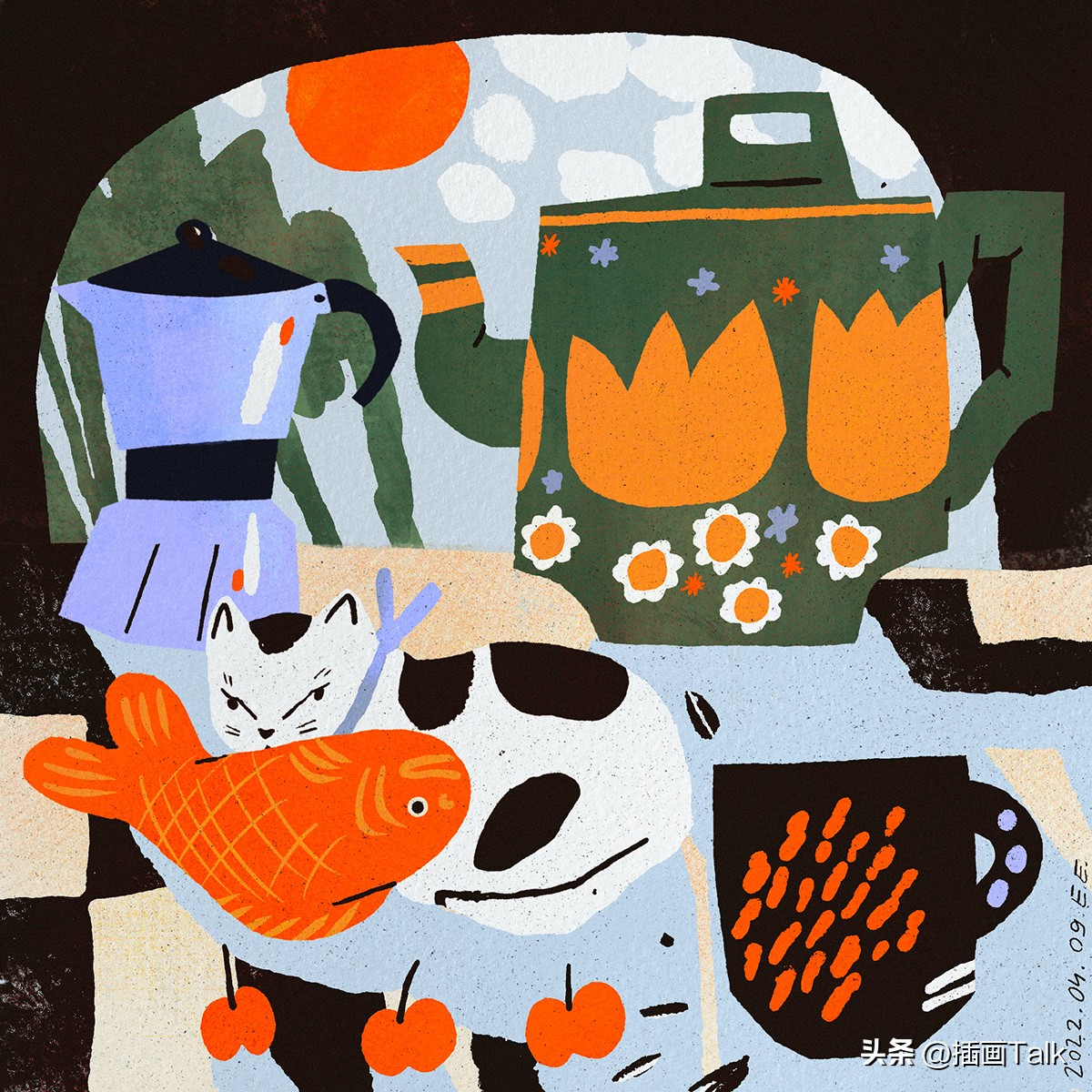 布达佩斯插画师Enikő Katalin Eged，动力和强烈氛围 - 资讯咖