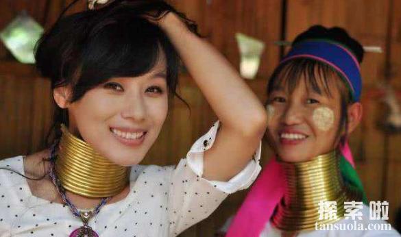 The longest neck in the world, the neck of the Burmese long-necked ...