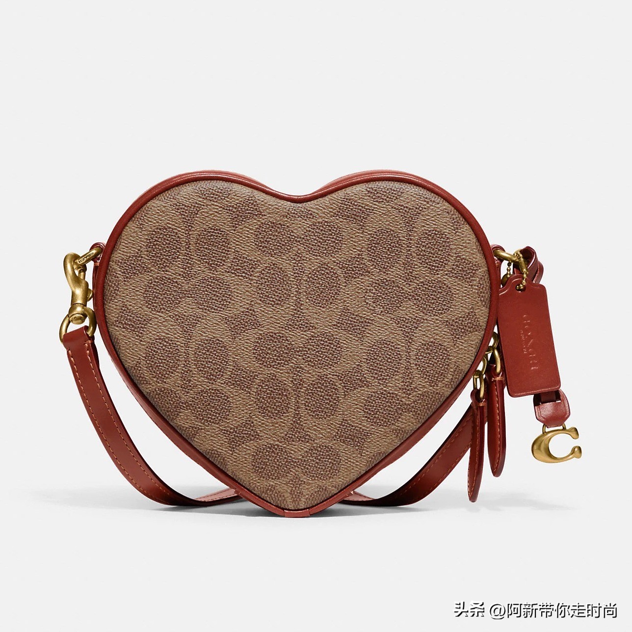 COACH offers 5 heart-shaped bags: old-fashioned canvas, cherry red ...
