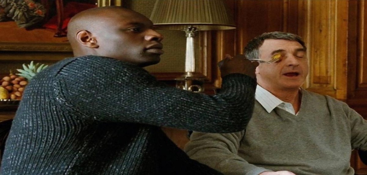In the French film "Untouchable", what role does the change of music ...