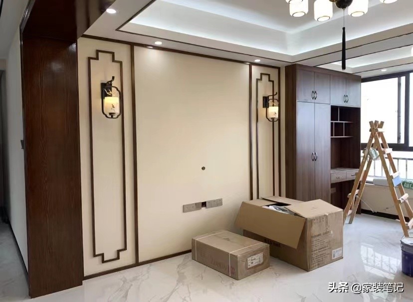 100㎡ Guangzhou new house practical decoration: modern and new Chinese ...