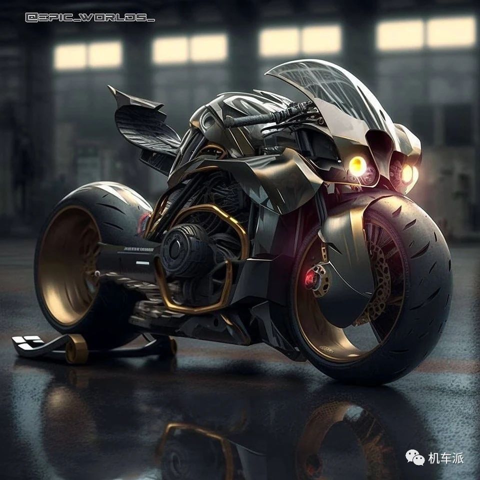 Welcome to the fantasy world Who can not love such a sci-fi motorcycle ...
