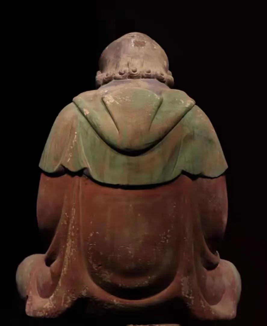 Enlightenment·Painted Bodhidharma Material Nanmu, Size: Height 92cm ...