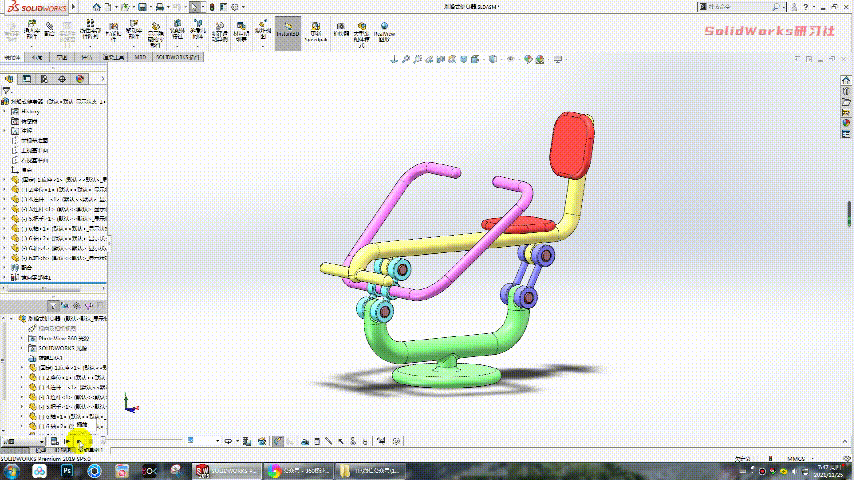 Made with SolidWorks: Rowing machine fitness machine - iNEWS