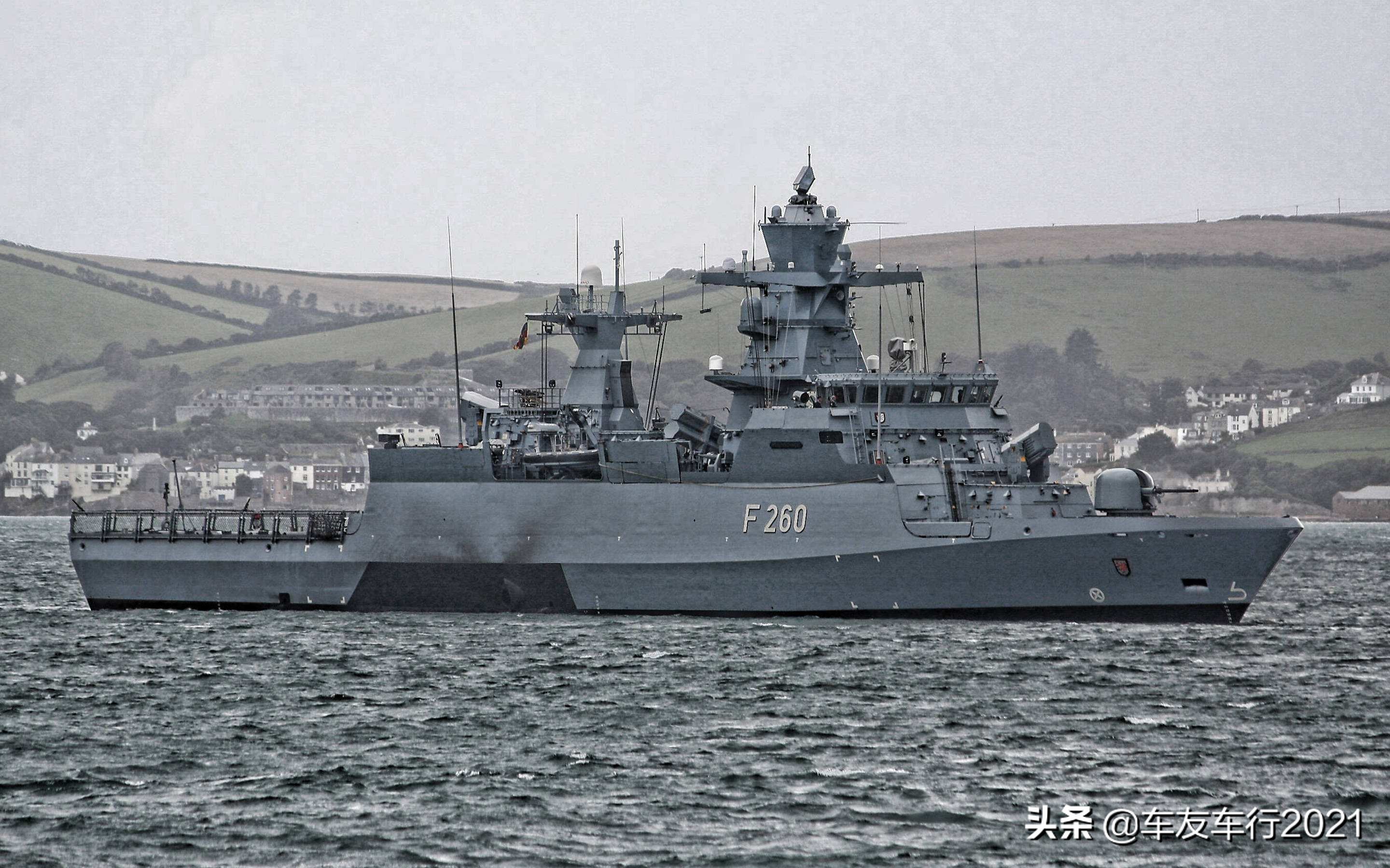 German Sea Hussars, K130 Braunschweig-class frigate of the German Navy ...
