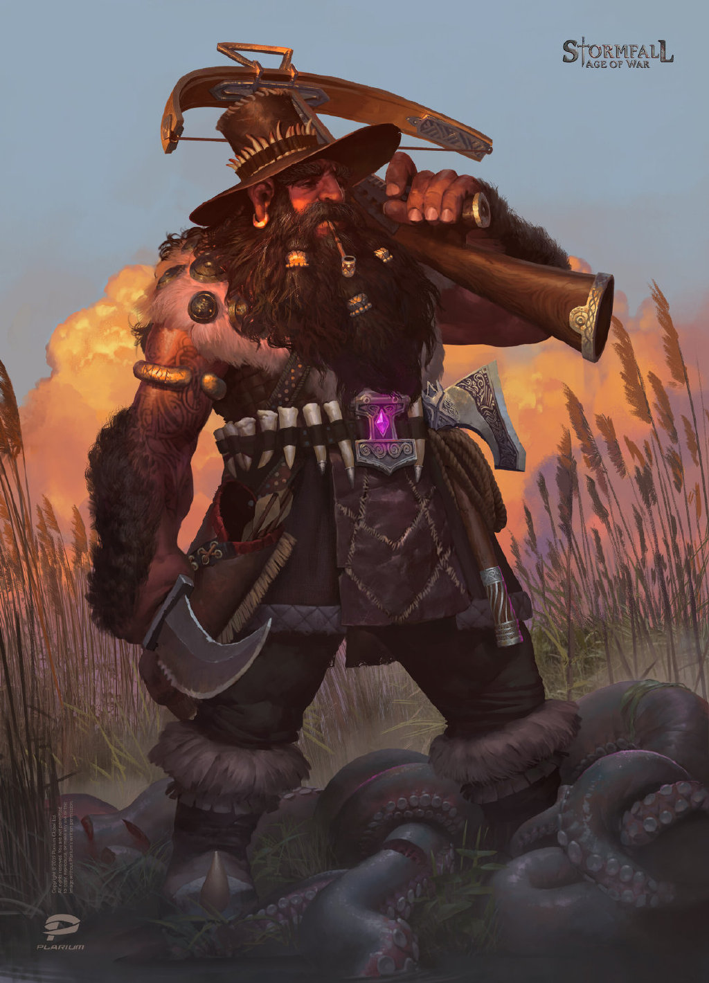 "Stormfall" game character original painting design - iNEWS