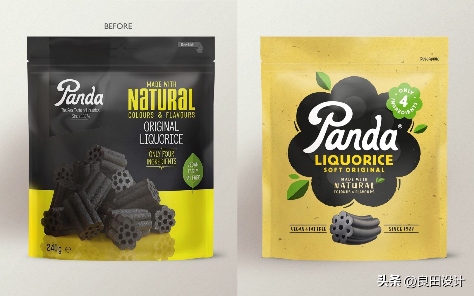 "Be More Panda" candy packaging design that reinvents the catchphrase ...