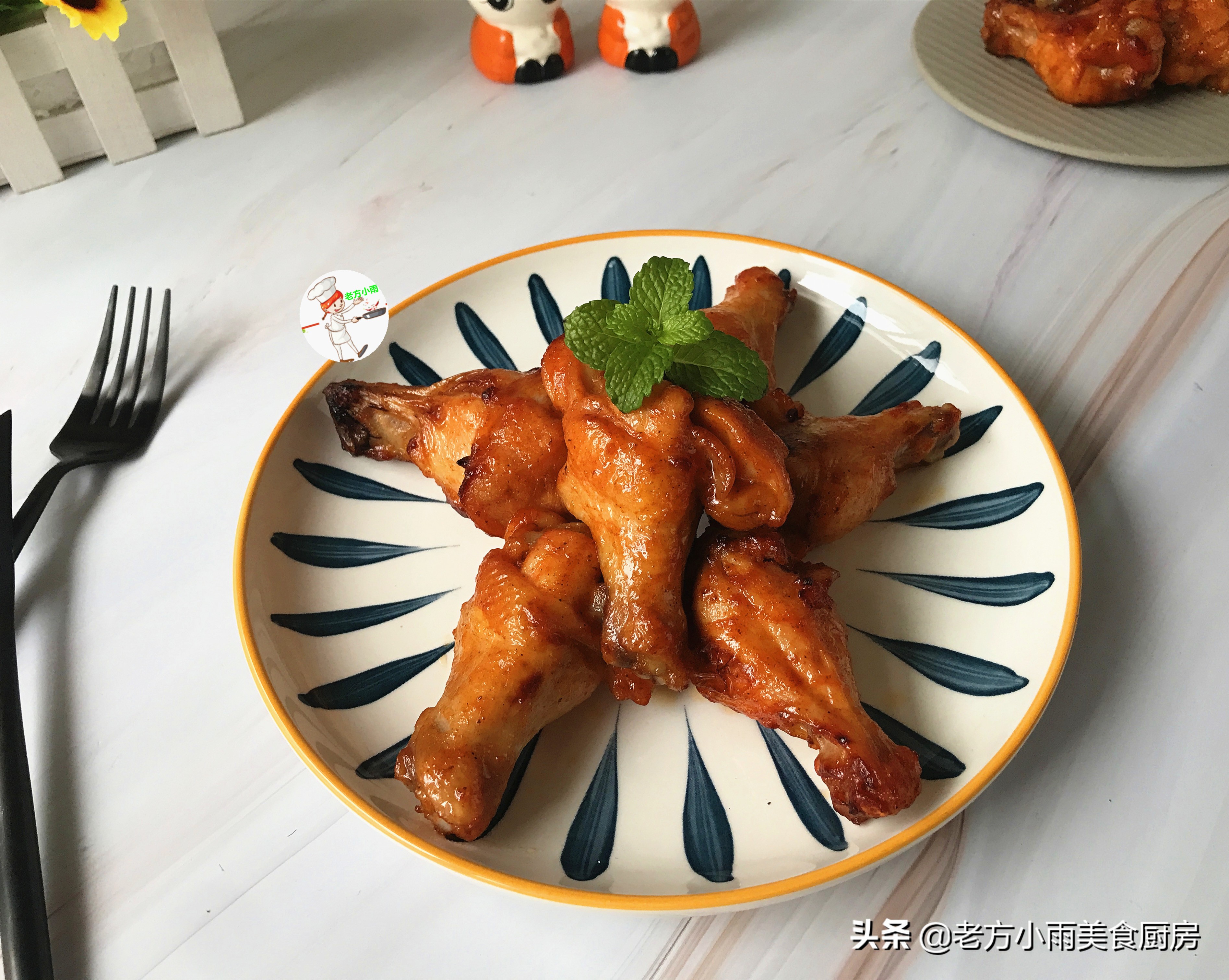 Two simple steps to teach you to make oil-free roasted wing roots at ...