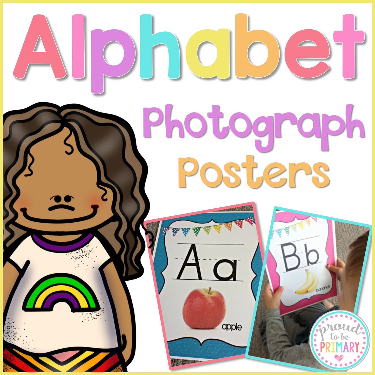 26 Letters Nonfiction Photo Poster Flashcard - iNEWS