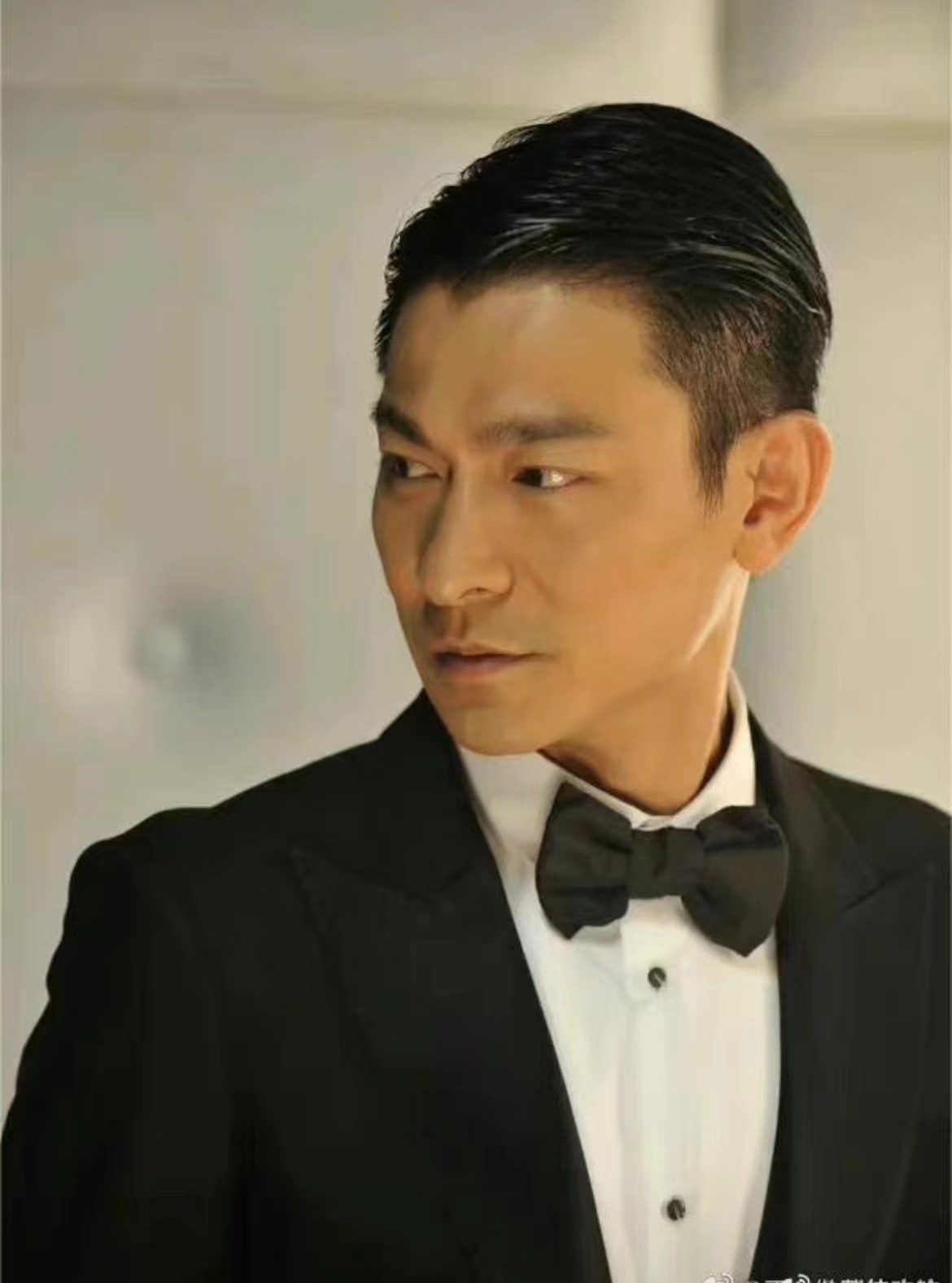 Andy Lau celebrates his 61st birthday!The hair is black and shiny and ...