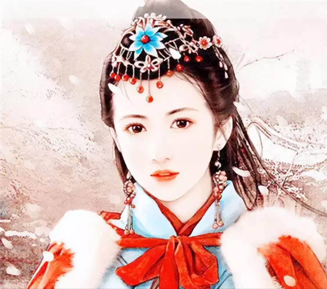 After Wang Zhaojun's real appearance was restored, his appearance was ...