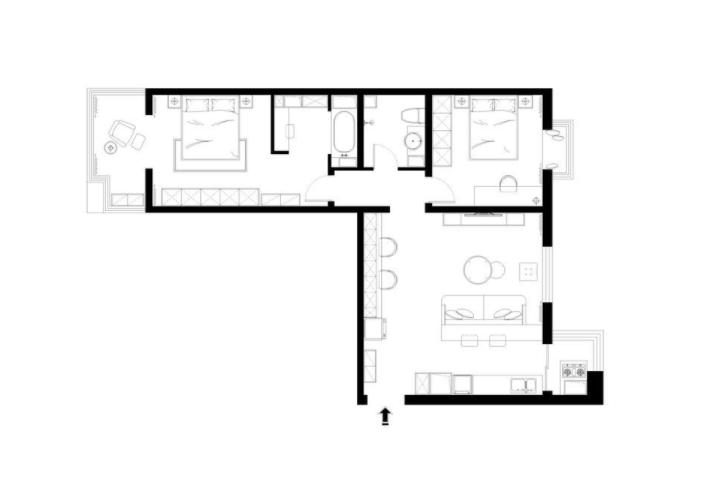 A decent 80-square-meter home, with no prominent design, but enough ...