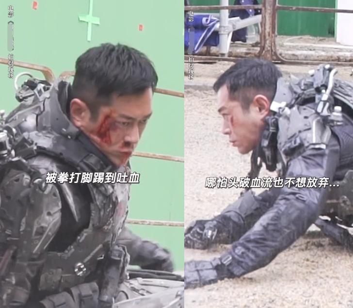 51-year-old Gu Tianle is too dedicated to filming!Was pressed to the ...