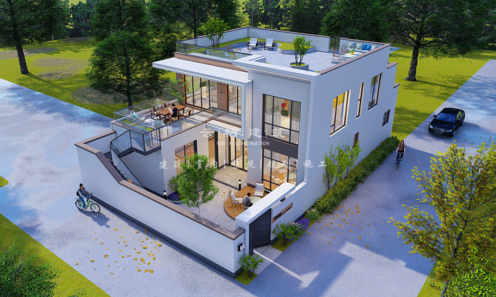 253㎡ modern small villa design, build your own holiday home - iNEWS