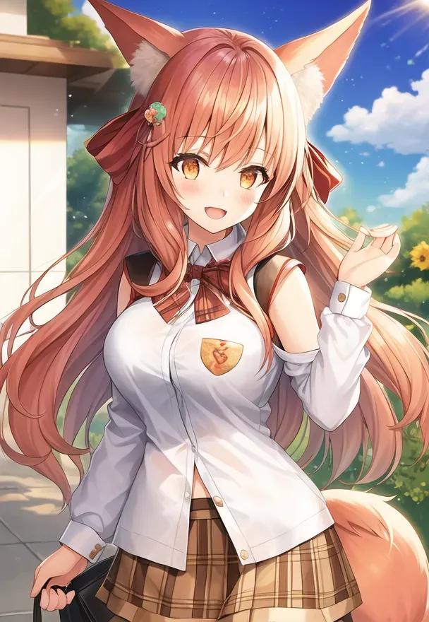 〖AI Painting〗-Little fox demon will be a magic second-dimensional girl ...