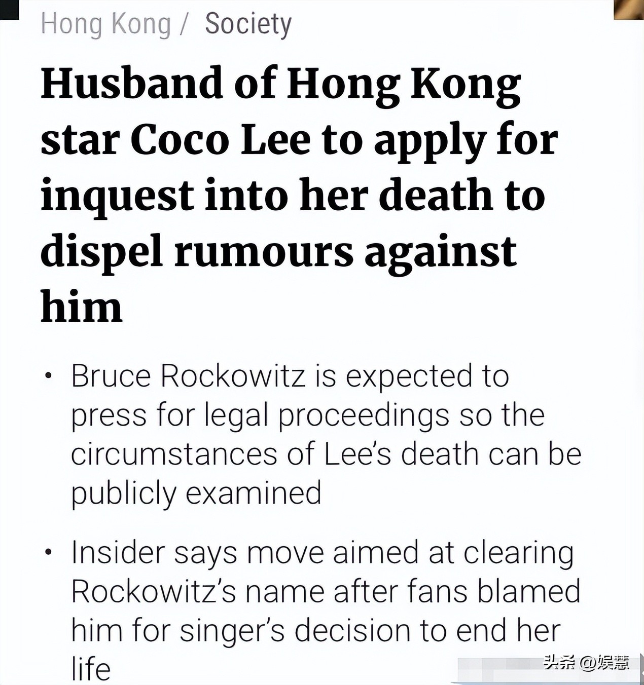Coco Lee committed suicide more than once, and her husband asked for an ...