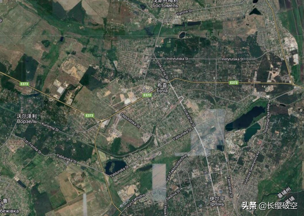 Based on a satellite perspective - take you to understand the "Bucha ...