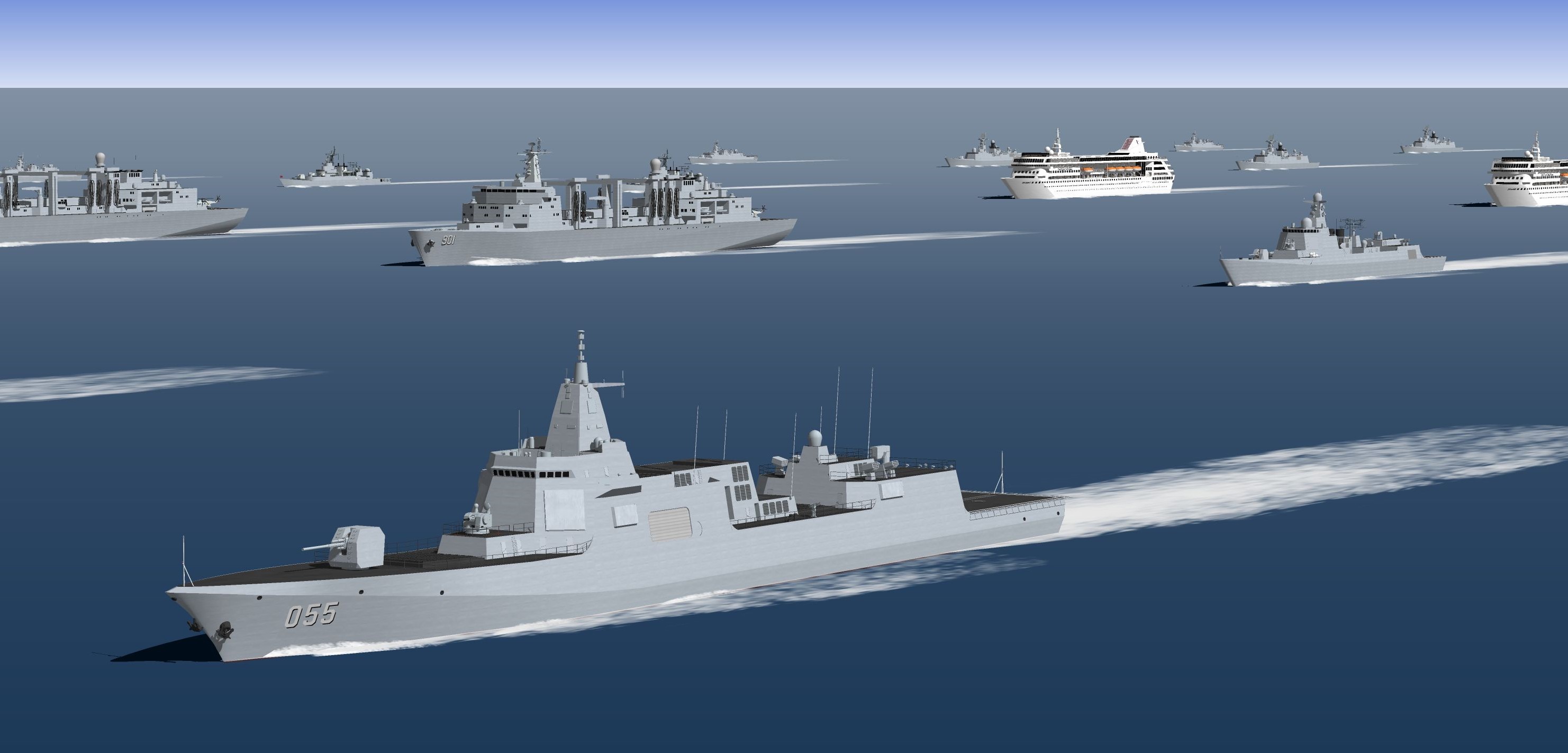 The Chinese Navy has started the second wave of shipbuilding frenzy ...