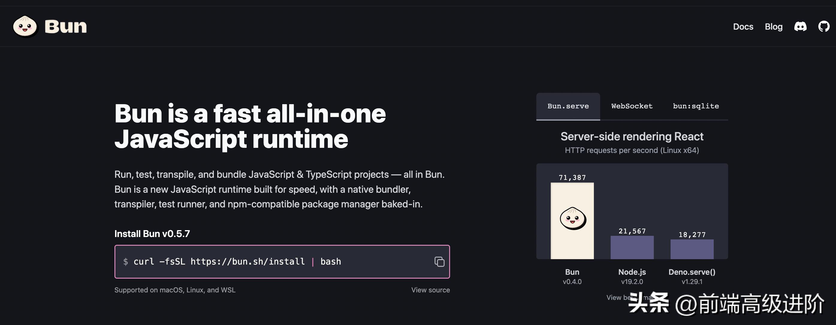 Bun v0.5.7 發布！支持10+新特性！ - 資訊咖