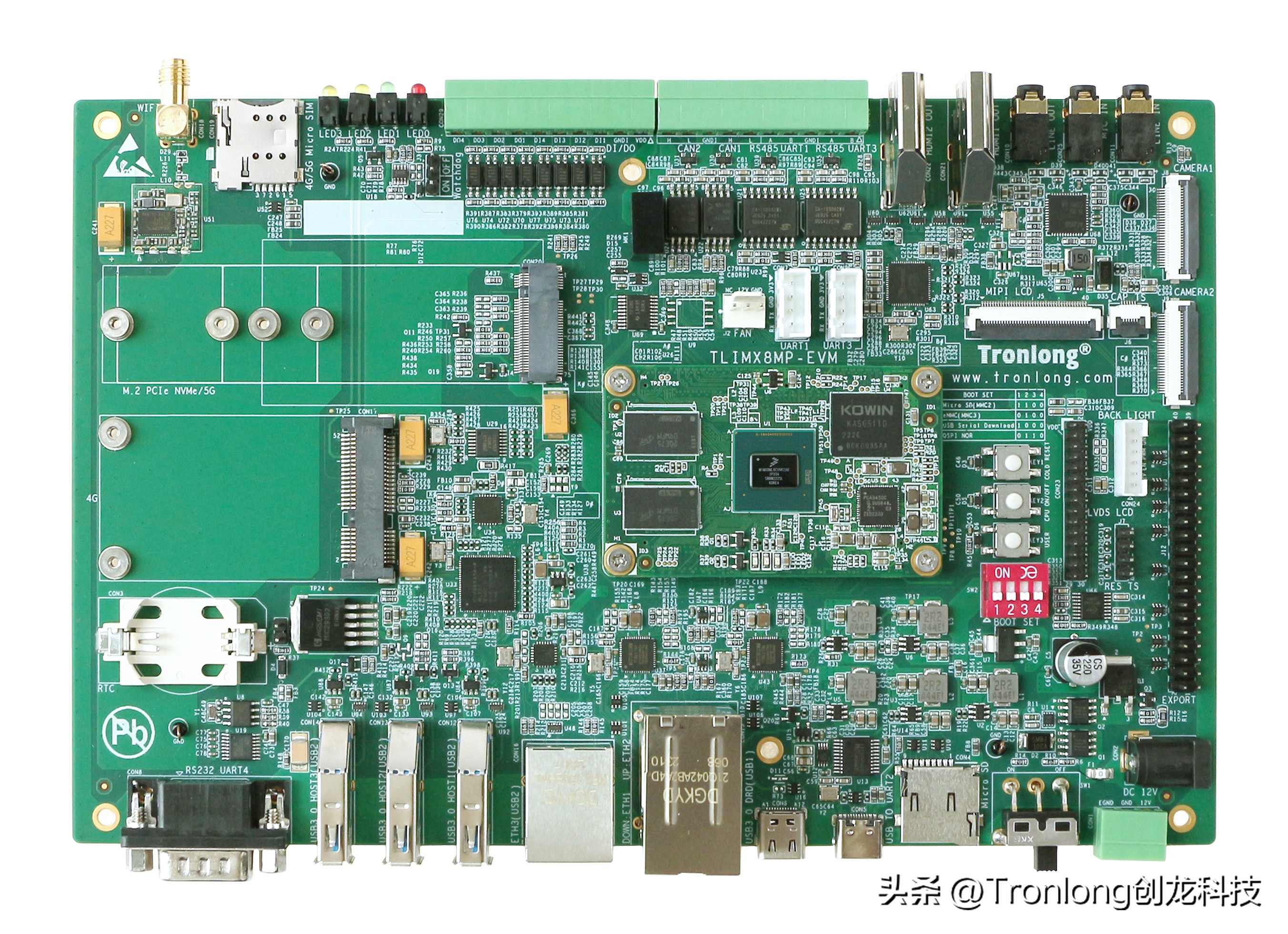 Share the industrial evaluation board specification for NXP IMX8M Plus ...