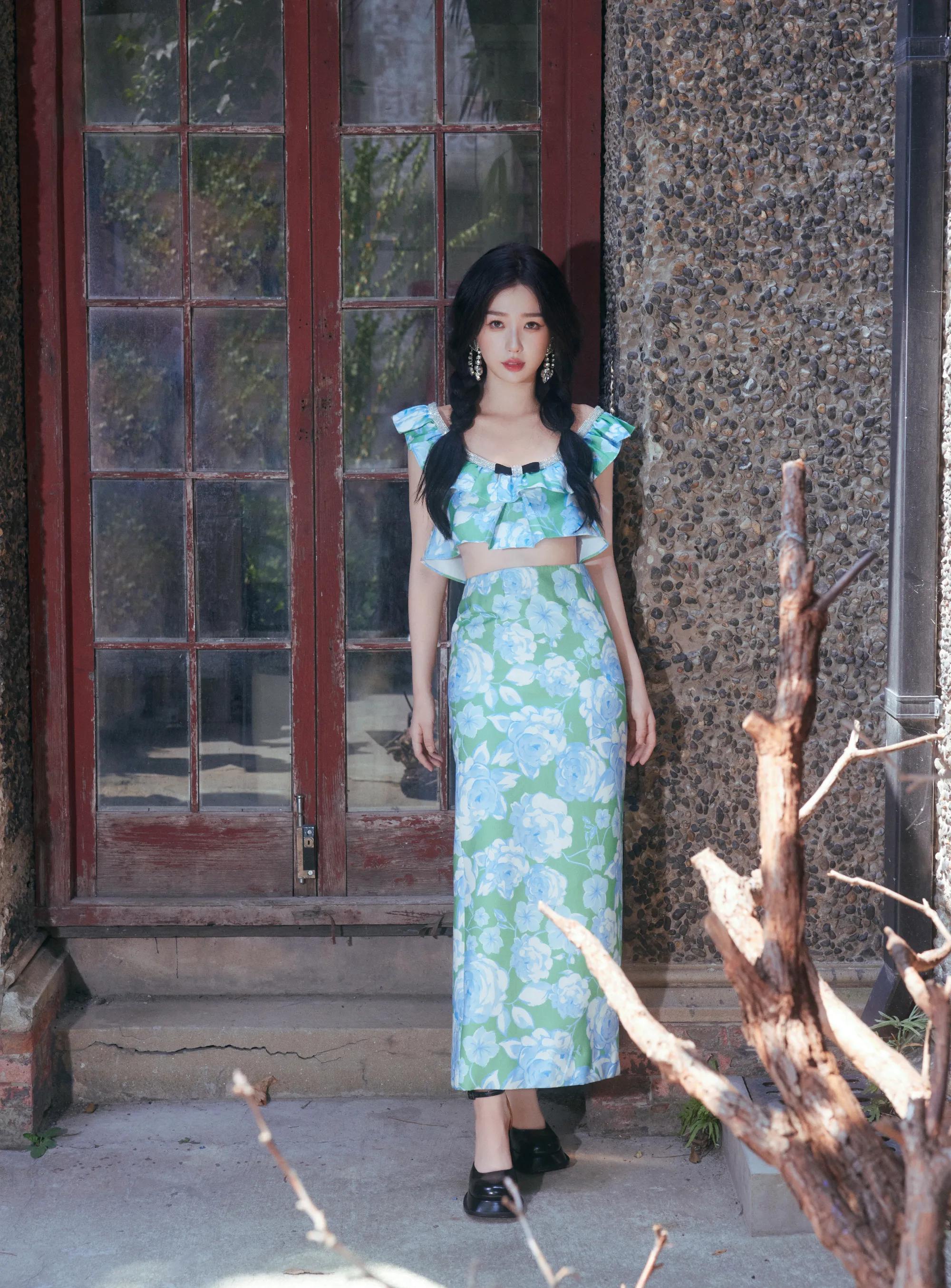 Yu Shuxin's sweet and charming summer photos are full of collagen, so ...