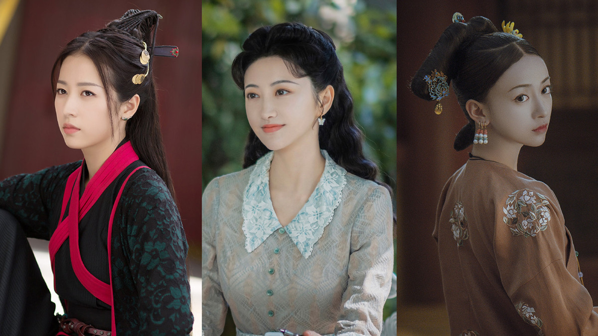 In the Lu drama "Professional Heroine", Zhao Liying, Sheng Minglan, and ...