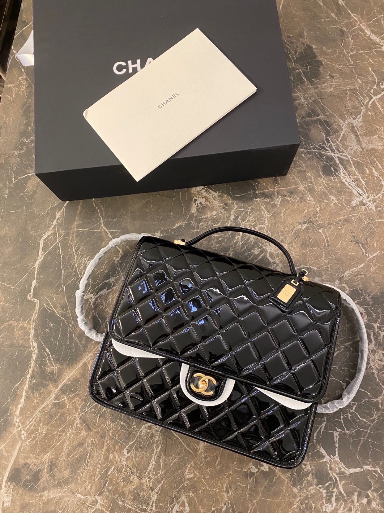 Chanel Chanel 22k Patent Leather Backpack - iNEWS