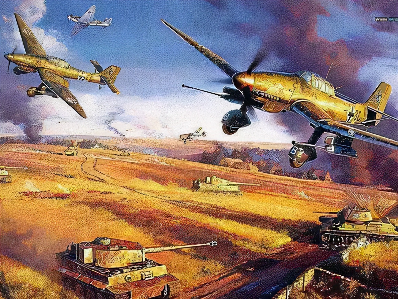 Take stock of several ultra-large-scale aerial battles in world history ...