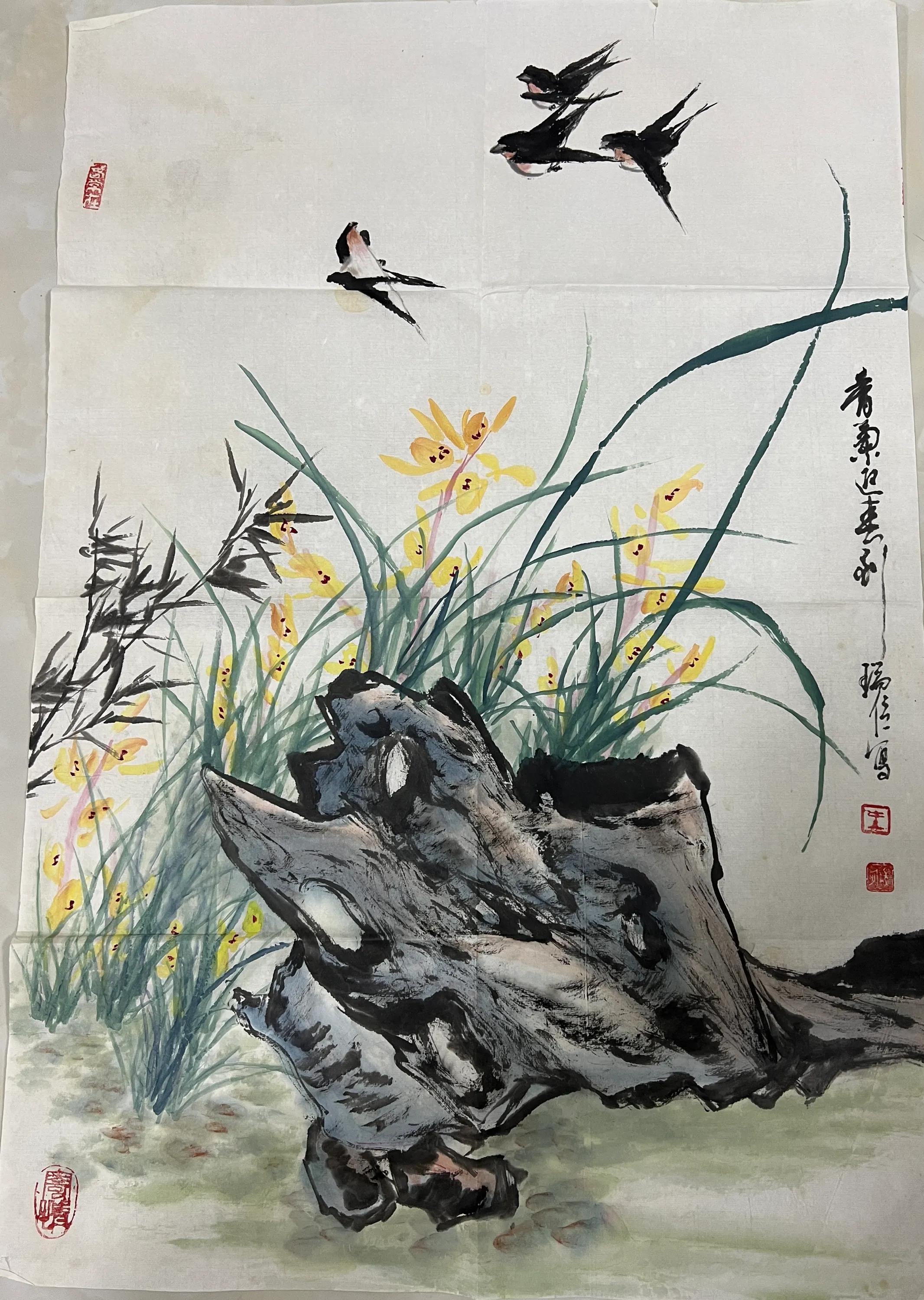 Wang Ruixin calligraphy and painting - iNEWS