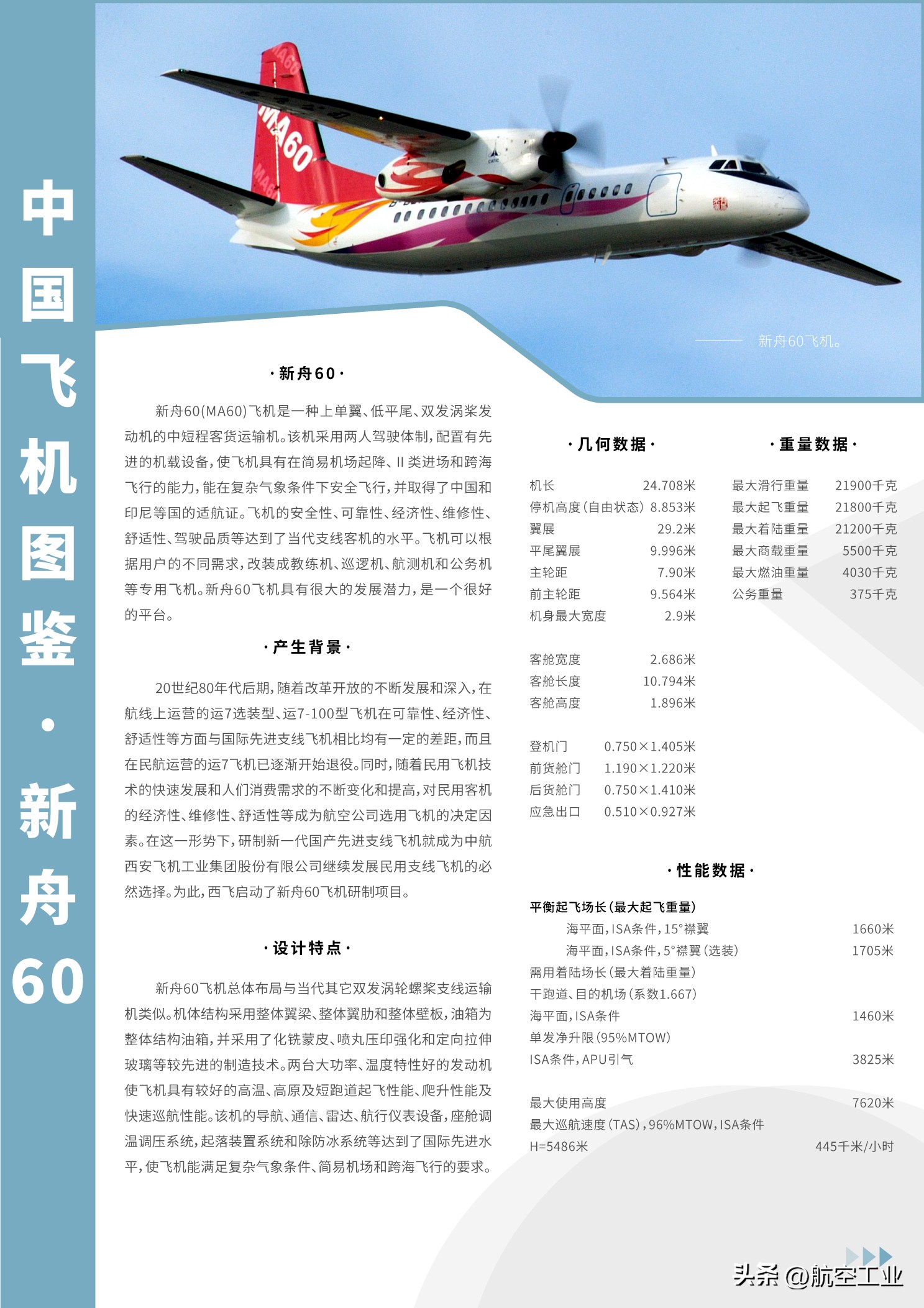 MA 60: short and medium range passenger and cargo transport aircraft ...