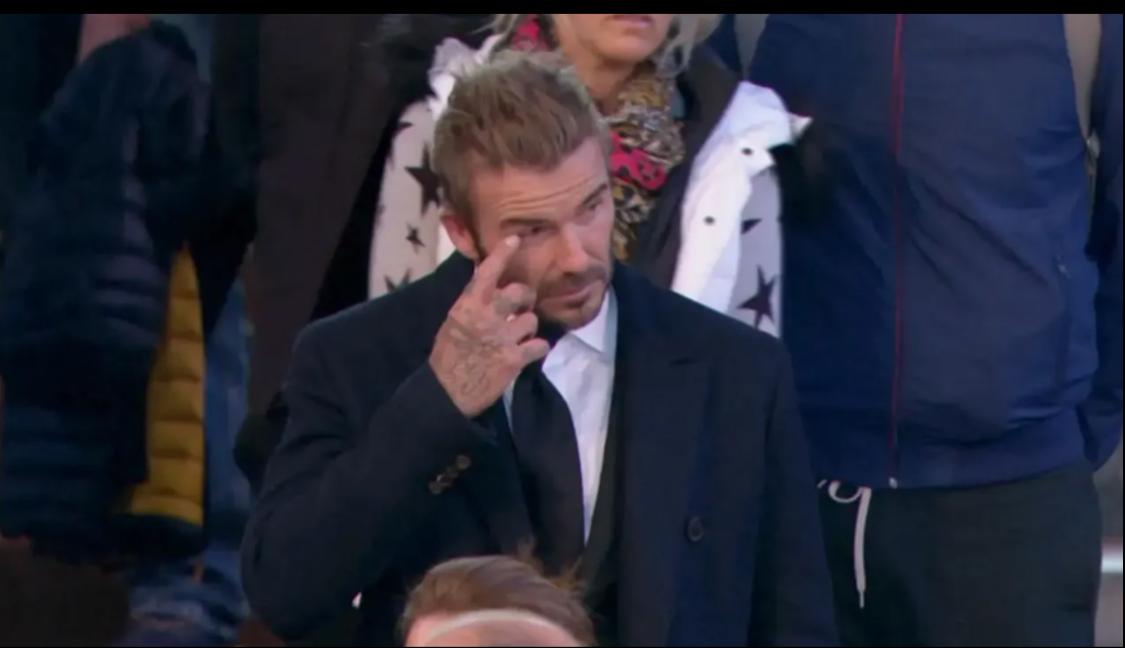 Queued for 13 hours to see the Queen's remains, Beckham couldn't help ...