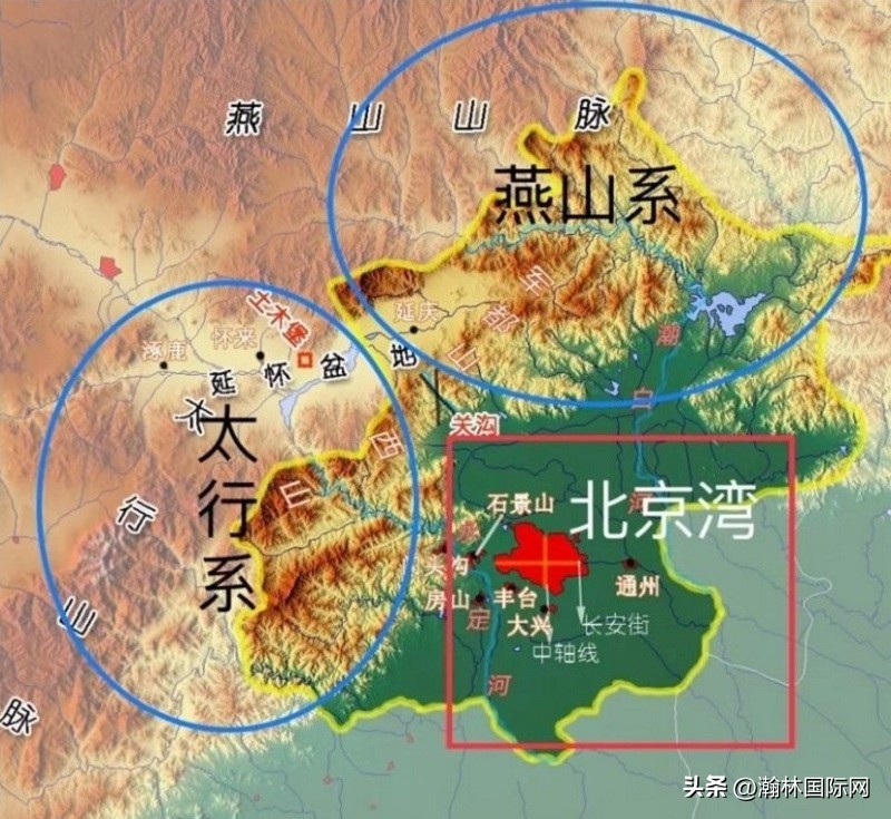 Beijing Bay and the central axis reflect the natural and cultural ...