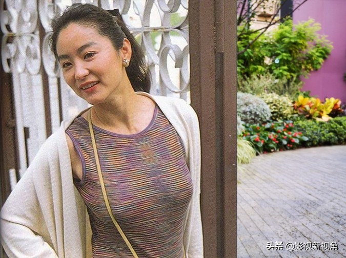 Brigitte Lin's early life photos were exposed, wearing a round-neck ...