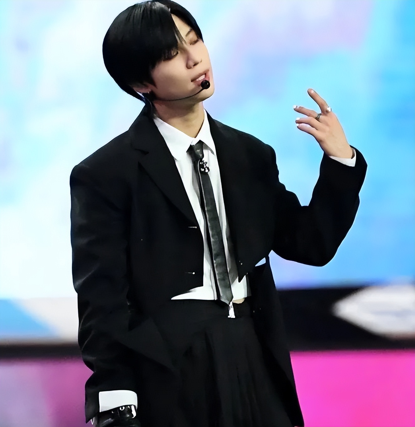 He uses midriff-baring tops and skirts to express himself on the ...