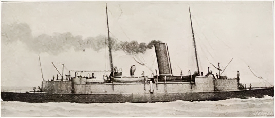The same model as the Beiyang Navy's Chaoyong and Yangwei ships, the ...