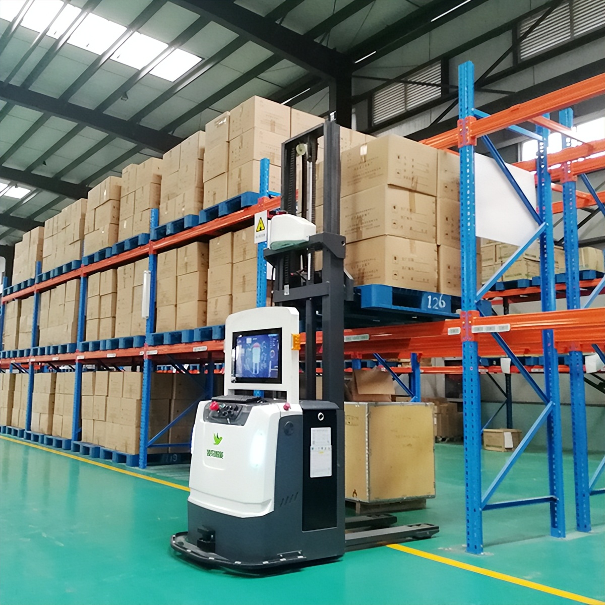 How high is the load-bearing capacity of Fuzhou shelf storage rack AGV ...