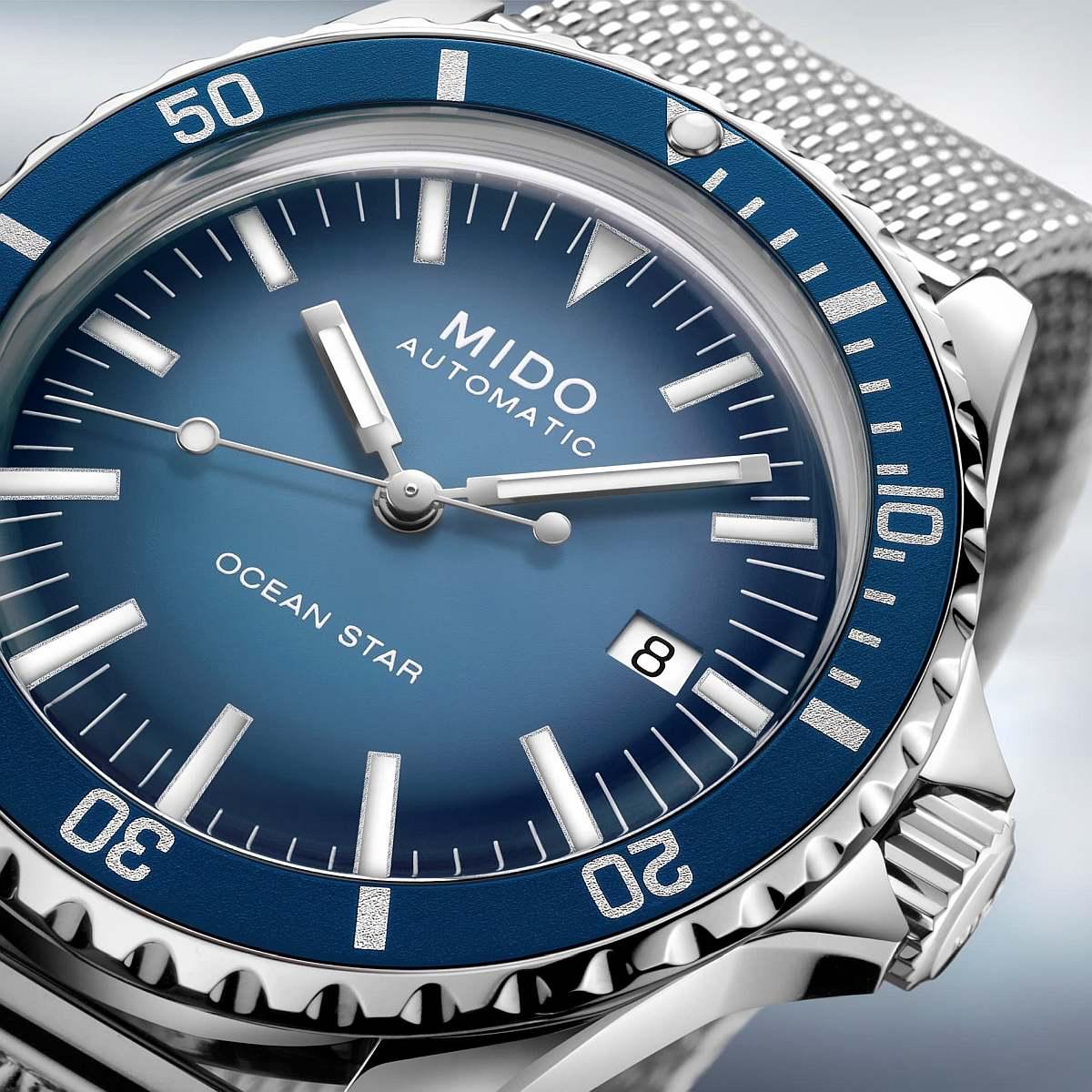 Riding the wind and waves under the classic retro wave: Mido Ocean Star ...
