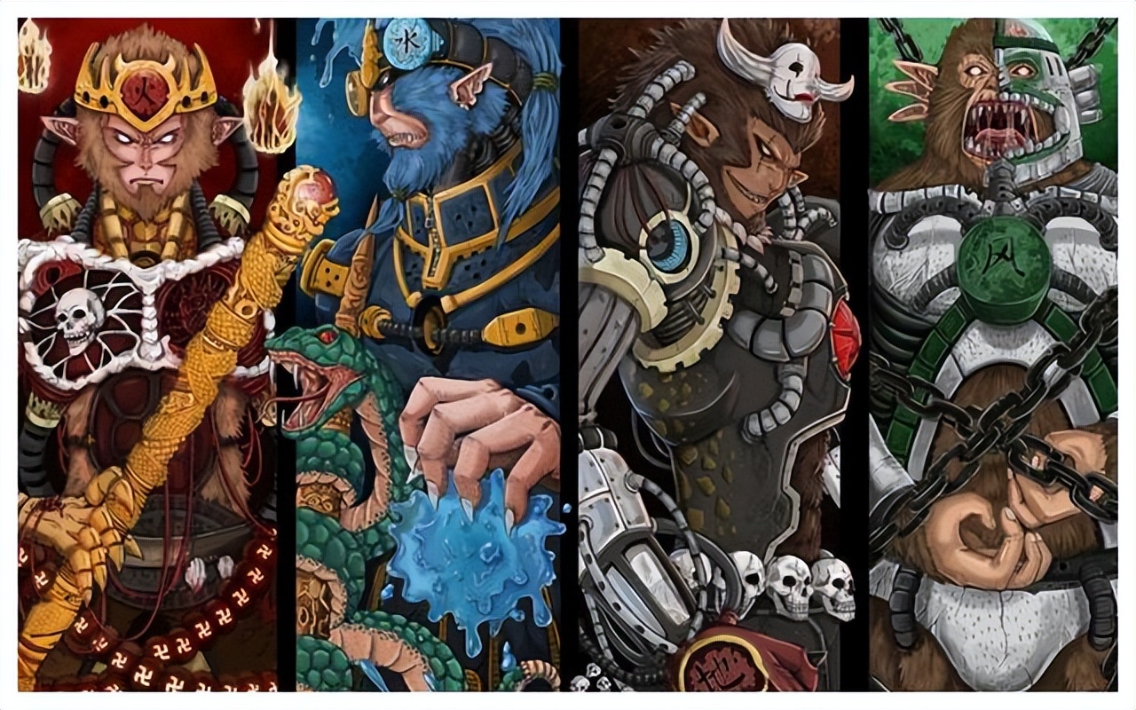 Who are the four great monkeys in Journey to the West?What skills do ...