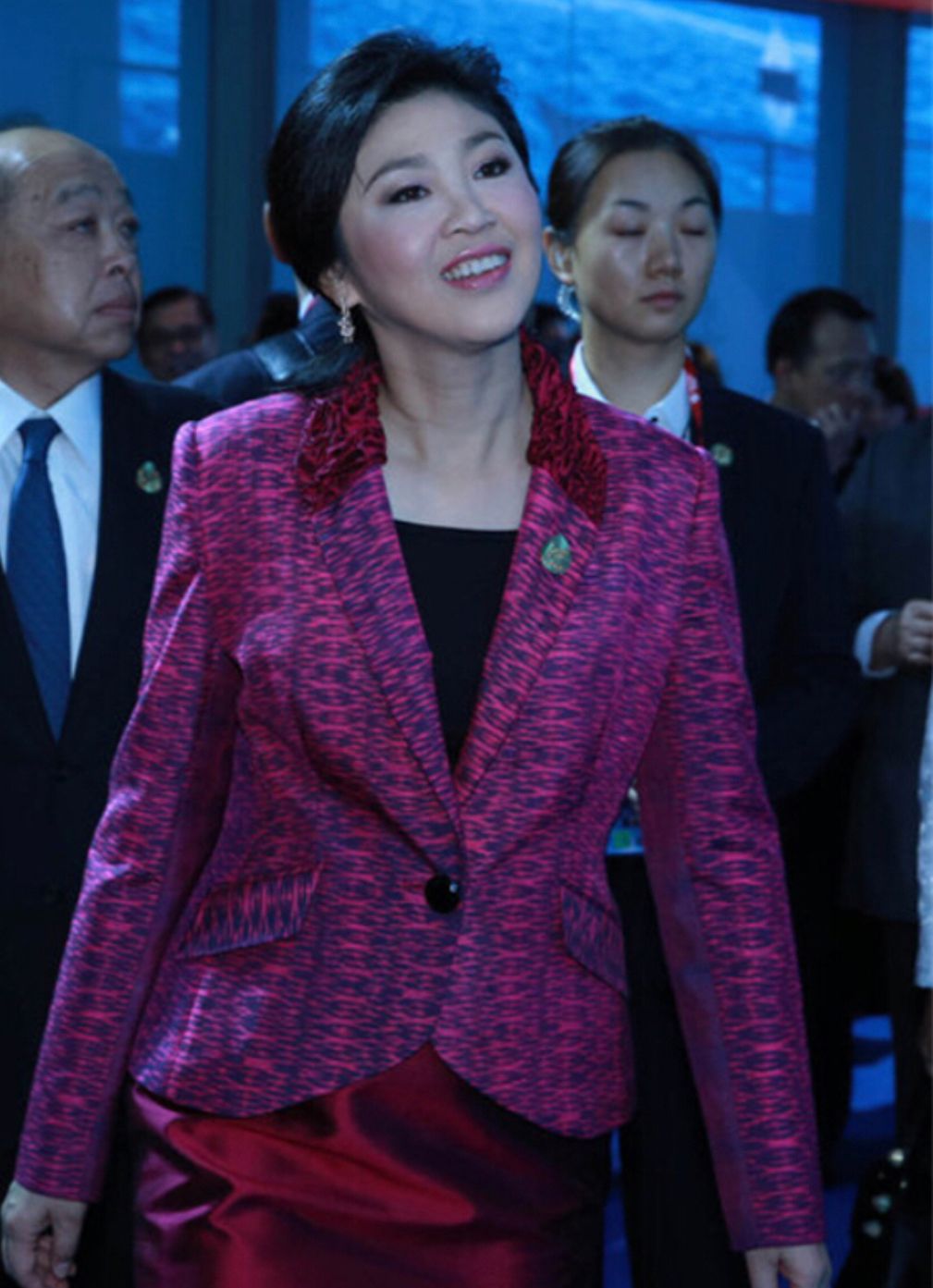 The three generations of Yingluck's grandparents are in the same frame ...