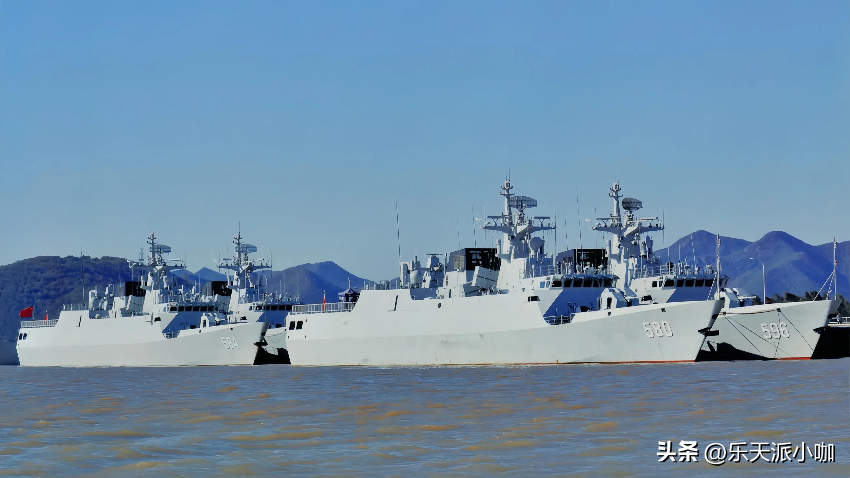 The arrival of the Russian Type 20380 missile frigate at Wusong ...